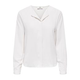 Jacqueline de Yong JDY Damen Schlupfbluse "JDYAYA L/S COLLAR SHIRT WVN NOOS", wei&szlig;, Gr. S, unifarben, Web, Obermaterial: 100% Polyester, Blusen, Polyester