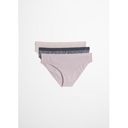 Marc O'Polo MARC O'POLO Damen Slip, Gr. L, grau, Jersey, Obermaterial: 95% Baumwolle, 5% Elasthan, Unterhosen