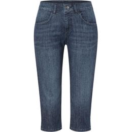 MAC Damen Caprijeans "CAPRI summer clean", blau, Gr. 44, unifarben, Denim/Jeans, Obermaterial: 97% Baumwolle, 3% Elasthan, Jeans, mit Stretch