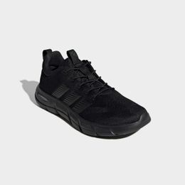 Herren Walkingschuh "CLOUDFOAM FLEX ELASTIC LACE", adidas Sportswear, Gr. 42, schwarz, Textil, Schuhe