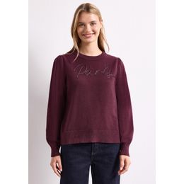 Street One Damen Rundhalspullover, lila, Gr. 44, unifarben, Stoff, 30% Polyester, 29% Polyacryl, 21% Viskose, 20% Polyamid, Pullover, aus softem