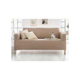 bonprix GAICO Husse mit Crincle Design, beige, Gr.380-530 cm, Die Husse: modernes Design f&uuml;r Sitzm&ouml;bel, 60% Baumwolle