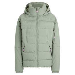 Ziener Damen Skijacke "ROSVALDI-Z AQUASHIELD DAMEN"dusty gr&uuml;n, Gr. S, Obermaterial: 100% Polyester. Futter: 100% Polyester. Futter 2: 76% Polyester,
