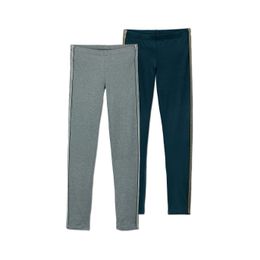 Tchibo - 2 Leggings - M&auml;dchen - Gr. 110/116 - dunkelblau
