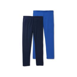 Tchibo - 2 Leggings - M&auml;dchen - Gr. 146/152 - dunkelblau