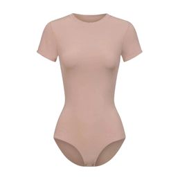 cfab Body 'Crew Neck T-Shirt Bodysuit' Damen Gr&ouml;&szlig;e XXL ros&eacute;