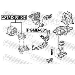 FEBEST Lagerung, Motor pgm308rh rechts f&uuml;r Citro&euml;n/Peugeot