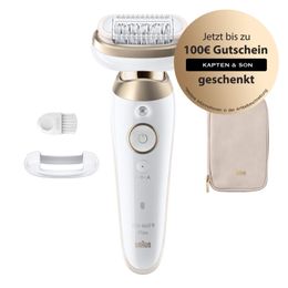 Braun Silk&middot;&eacute;pil 9 Flex, Wet & Dry, Langanhaltend glatte Haut, 9-011 3D Epilierer (Braun Epilierer mit vollst&auml;ndig flexiblem Kopf, 40 MicroGrip-Pinzetten, inkl. Tasche, Hautkontaktaufsatz, Reinigungsb&uuml;rste, Ladekabel)