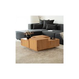 Home Deluxe Couchtisch mit Schwebeeffekt NAYELI &ndash; 96 x 96 cm Dunkelbraun
