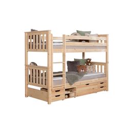 Ticaa Etagenbett Sammy Kiefer Natur