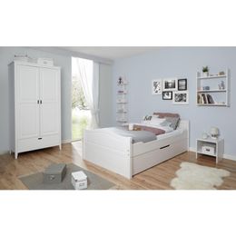 Ticaa Einzelbett "Leni" 120x200 Kiefer wei&szlig;