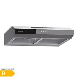 Klarstein Contempo 60 Unterbau-Dunstabzugshaube 60cm 200m&sup3;/h LED Edelstahl Acryl Silber