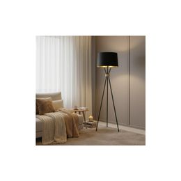 Home Deluxe Stehlampe LUNA - Schwarz/Gold