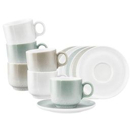 Seltmann Weiden Cappuccinotassen mit Untertassen Sento Home 300 ml 6er Set
