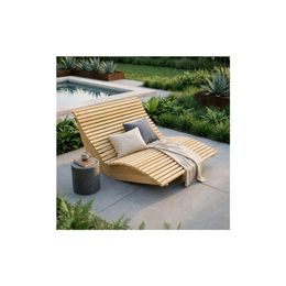Home Deluxe Wellenholzliege WOLGA - 60 cm