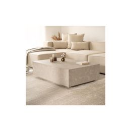 Home Deluxe Couchtisch Marmor AMIRI XXL - 120 x 80 cm Beige