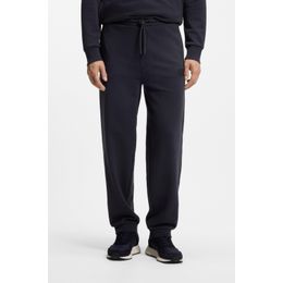 BOSS Green Herren Sweathosedunkelblau402, Gr. M, unifarben, Sweatware, Obermaterial: 88% Baumwolle, 12% Polyester, Hosen, elastischer Bund, Relaxed