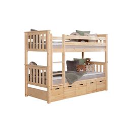 Ticaa Etagenbett Sammy Kiefer Natur