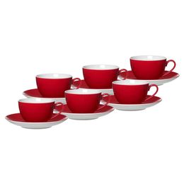 Ritzenhoff & Breker Ritzenhoff & Breker Kaffeetassen mit Untertassen Doppio 200 ml 6er Set