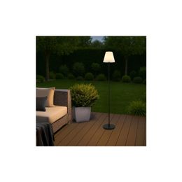 Home Deluxe LED Solar Stehlampe CLARA - Wei&szlig;, RGB-Farben