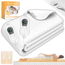 Kesser&reg; W&auml;rmeunterbett mit Abschaltautomatik Fernbedienung Heizdecke mit 3 Temperaturstufen W&auml;rmebettunterlage f&uuml;rs Bett Matratzenheizung W&auml;rmedecke aus weichem Vlies Heizkissen