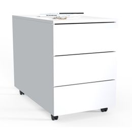 Vcm Rollcontainer Beistellcontainer mit Schubladen Ma&szlig;e ca. H. 55 x B. 39 x T. 70 cm B&uuml;rocontainer - Dalosa 3 Schubladen