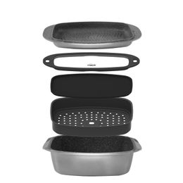 Stoneline&reg; Multifunktionales Br&auml;ter- und Back-Set, 5-tlg., mit Deckeln
