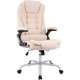CLP B&uuml;rostuhl ergonomisch 150 kg belastbar Thor, Drehstuhl mit kippbarer R&uuml;ckenlehne modernes Design, h&ouml;henverstellbar 49-59 cm Gestell Chrom