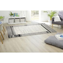Peyer Syntex 1 Teppich Cleo Bord&uuml;re Fb.silbergrau 200/290 cm