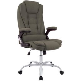 CLP B&uuml;rostuhl ergonomisch 150 kg belastbar Thor, Drehstuhl mit kippbarer R&uuml;ckenlehne modernes Design, h&ouml;henverstellbar 49-59 cm Gestell Chrom