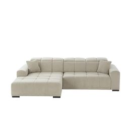 M&ouml;bel Kraft Ecksofa mit elektrischer Sitztiefenverstellung beige Ma&szlig;e (cm): B: 301 H: 81 T: 195.0 &raquo; M&ouml;bel Kraft