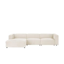 M&ouml;bel Kraft Ecksofa im modernen Breitcord Prado creme Ma&szlig;e (cm): B: 322 H: 69 T: 163.0 &raquo; M&ouml;bel Kraft
