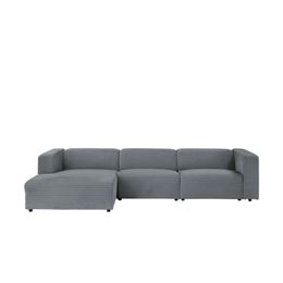 M&ouml;bel Kraft Ecksofa im modernen Breitcord Prado grau Ma&szlig;e (cm): B: 322 H: 69 T: 163.0 &raquo; M&ouml;bel Kraft