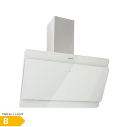 Klarstein Aurica 90 Dunstabzugshaube 90cm 607 m&sup3;/h LED Touch Glas wei&szlig;