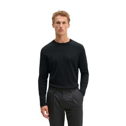 Marc O'Polo MARC O'POLO Herren Langarmshirt "aus leichtem Bio-Baumwoll-Jersey"schwarz, Basic, Gr. XXL, unifarben, Obermaterial: 100% Baumwolle, Shirts