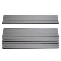 MCW 7er Set Latten f&uuml;r WPC-Sichtschutz Savoie, Bretter Windschutz, ca. 1qm, MVG-zertifiziert ~ 90cm, grau
