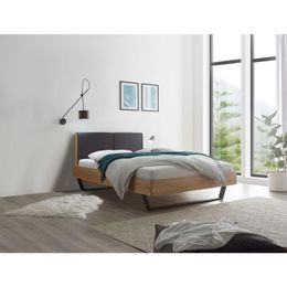 Vaja M&ouml;bel Massivholz Doppelbett Bett 140x200 cm Keke Eiche massiv ge&ouml;lt