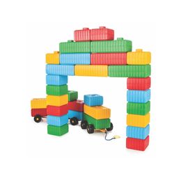 Pilsan Brick Block 03251, 43 teilig, gro&szlig;e bunte Bausteine, ab 3 Jahre