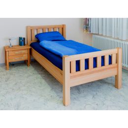 Vaja M&ouml;bel Komfortbett Ben Kernbuche ge&ouml;lt 100x200 cm