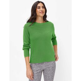 Brax Damen Strickpullover Style LESLEY leaf green, gr&uuml;n, Gr. 34