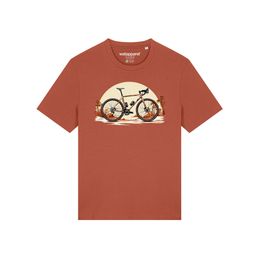 Watapparel T-Shirt 'Gravelbike' Damen Gr&ouml;&szlig;e XXL elfenbein / mandarine / hellorange / schwarz