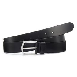 John Devin Herren H&uuml;ftg&uuml;rtel "Lederg&uuml;rtel, Hoseng&uuml;rtel, Jeansg&uuml;rtel, Herreng&uuml;rtel, Anzugg&uuml;rtel"schwarz, Basic, Gr. 85, unifarben, Rindsleder, G&uuml;rtel,