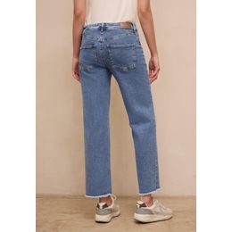 Damen Comfort-fit-Jeansmedium blau authentic wash, Gr. 32, STREET ONE STUDIO, unifarben, Jeans, 98% Baumwolle, 2% Elasthan, Jeans, Middle Waist