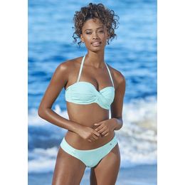 s.Oliver Set: B&uuml;gel-Bandeau-Bikini 'Line' mehrfarbig Gr. 34 Cup C. Mit Seitlichen St&auml;bchen Und Mit B&uuml;gel. Nachhaltig.