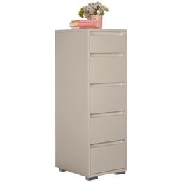 CARRYHOME Kommode, Kaschmir, Kunststoff, 5 Schublade(n) Schubladen, 40x120x48 cm, Wohnzimmer, Kommoden & Sideboards, Kommoden