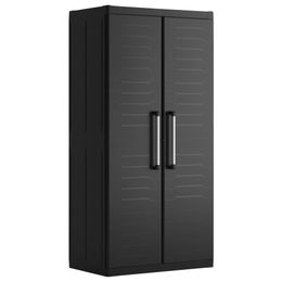 Keter Ger&auml;teschrank, Schwarz, Kunststoff, 4 F&auml;cher, 89x182x54 cm, Aufbewahrung & Schutzh&uuml;llen, Ger&auml;teschuppen