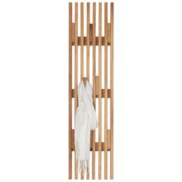 Linea Natura Garderobenpaneel, Holz, Eiche, massiv, 30x120x5.5 cm, Aufh&auml;ngem&ouml;glichkeit, Holzm&ouml;bel, Garderoben Holz, Garderobenpaneele Holz