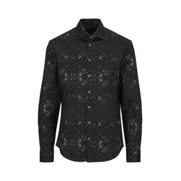 19V69 Italia Button Up Shirt 'Ricky' male size XXL Stone / Black