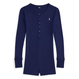 Polo Ralph Lauren Kurz-Pyjama ' Romper - Club Waffle ' Damen Gr&ouml;&szlig;e S dunkelblau Sommerkleid