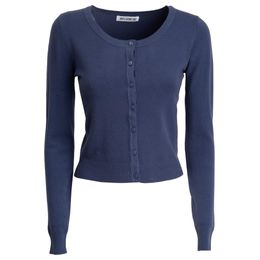 Influencer Strickjacke Damen Gr&ouml;&szlig;e L dunkelblau